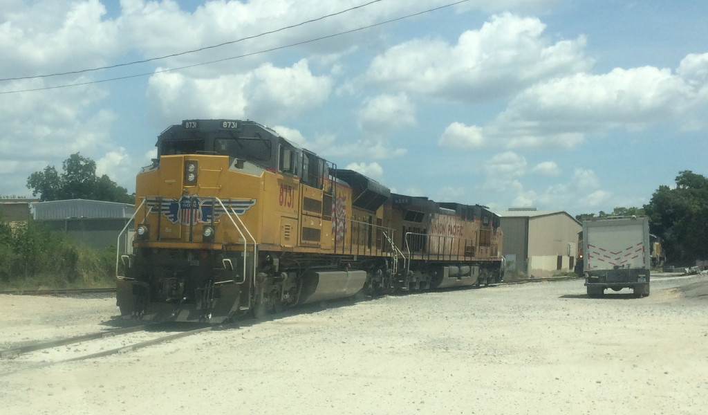UP 8731 25Jul2016 Parked in the yard